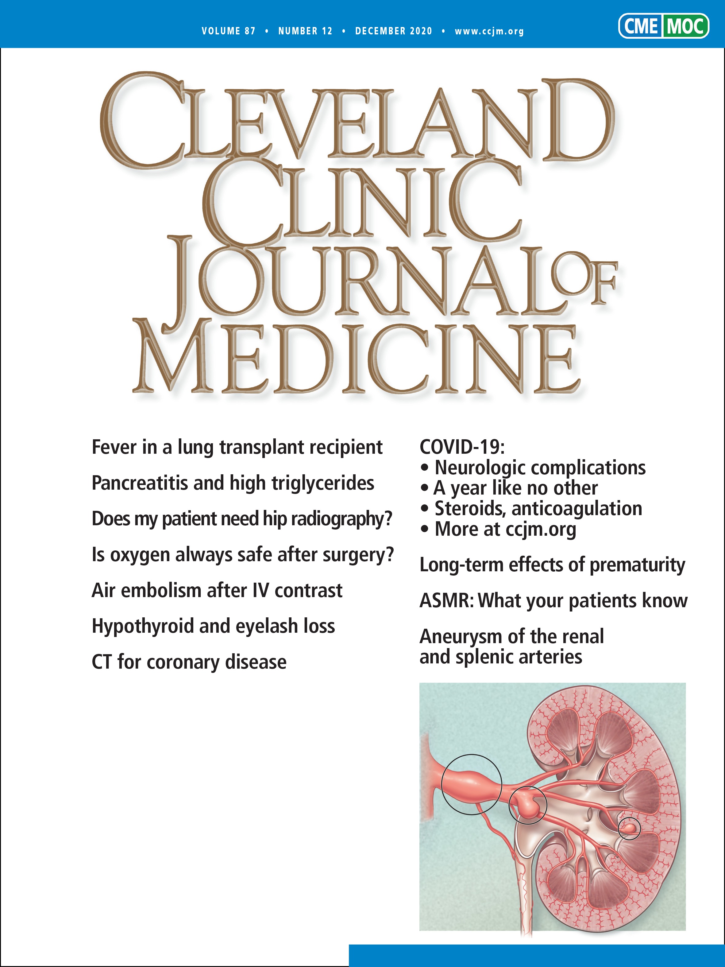 Air Embolism After Peripheral Iv Contrast Injection Cleveland Clinic Journal Of Medicine